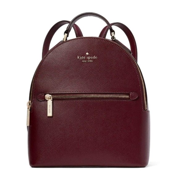 kate spade | Bags | New Kate Spade Perry Small Backpack Leather Deep ...